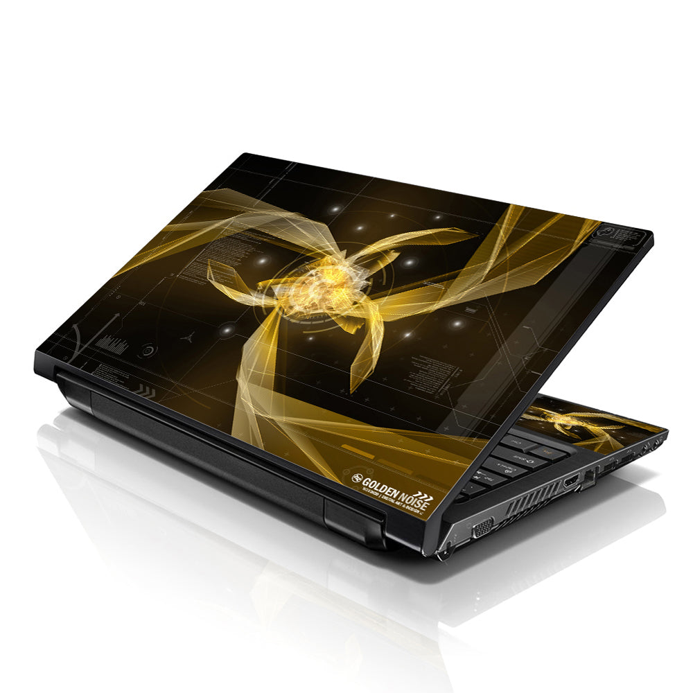 Abstract Yellow Fantasy Laptop Skin Decal - Laptop Skin Shop