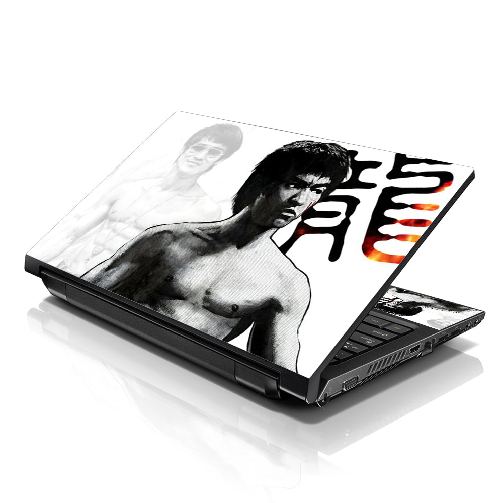 Bruce Lee Laptop Skin Decal with 2 Matched Graphical Wrist Padded ...