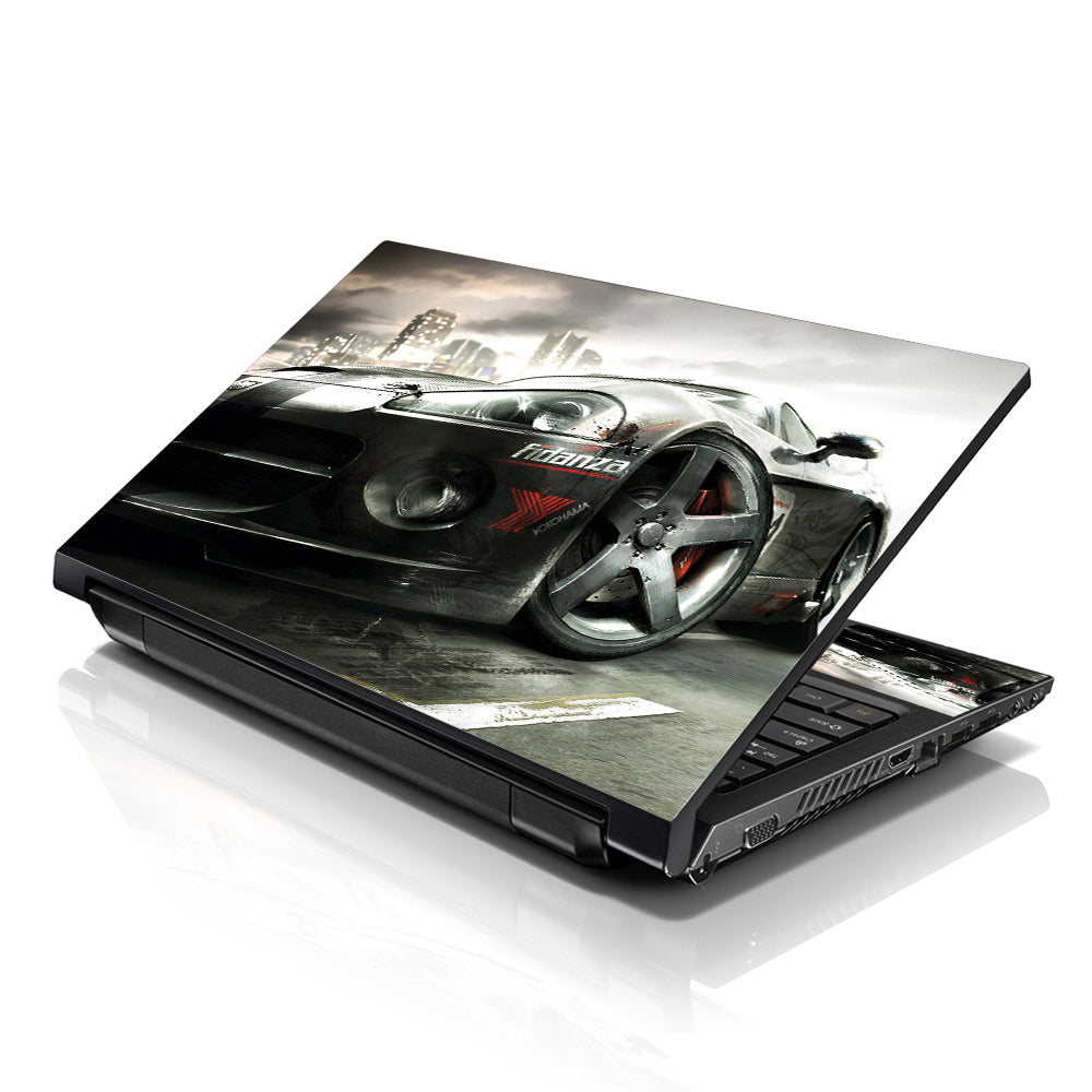 Cool Car in the City Laptop Skin Decal with 2 Matched Graphical Wrist ...