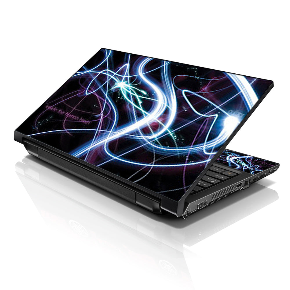 Brain Activity Laptop Skin Decal with 2 Matched Graphical Wrist Padded ...
