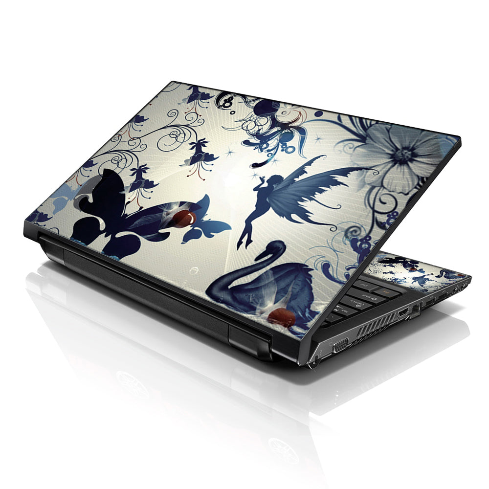 Flying Angels Laptop Skin Decal with 2 Matched Graphical Wrist Padded ...
