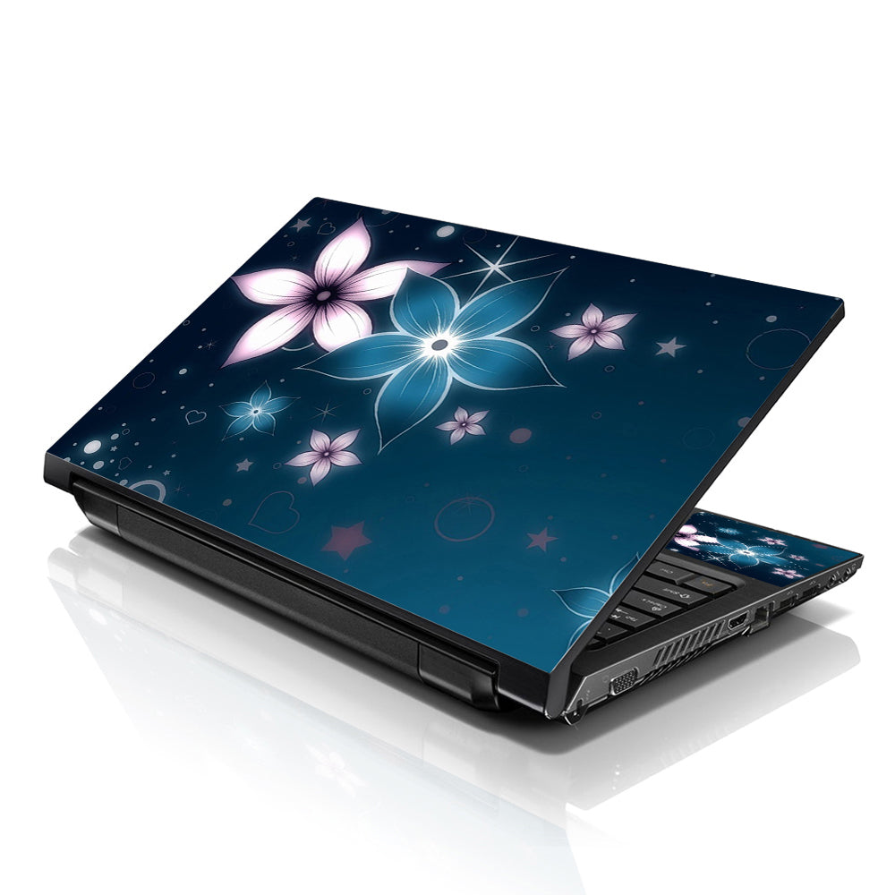 Plumeria Flower Floral Laptop Skin Decal with 2 Matched Graphical Wrist ...