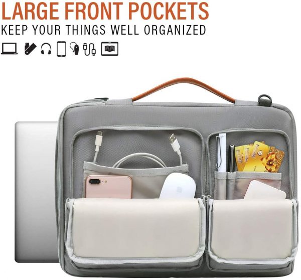Laptop Case Sleeve Computer Bag Pockets Shoulder Strap Carry Handbag ...