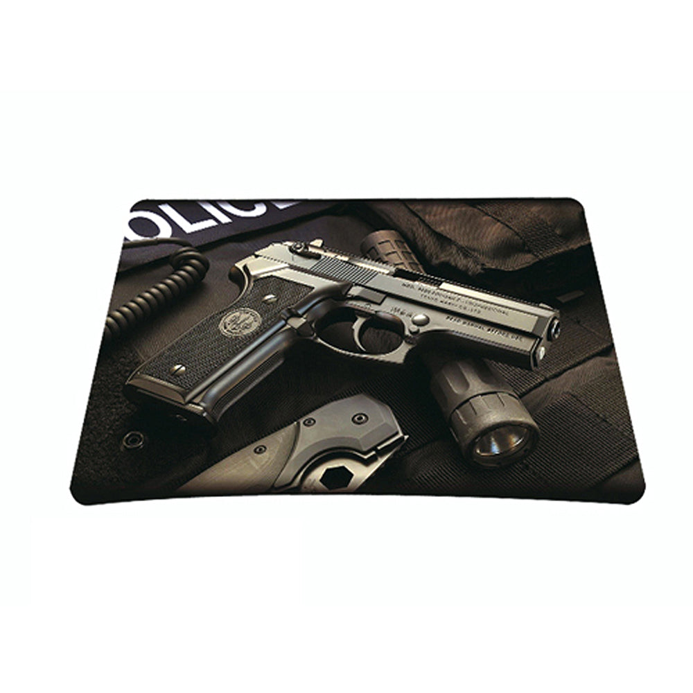 Standard 9 x 7 Inch Mouse Pad – Police Gun – Laptop Skin Shop