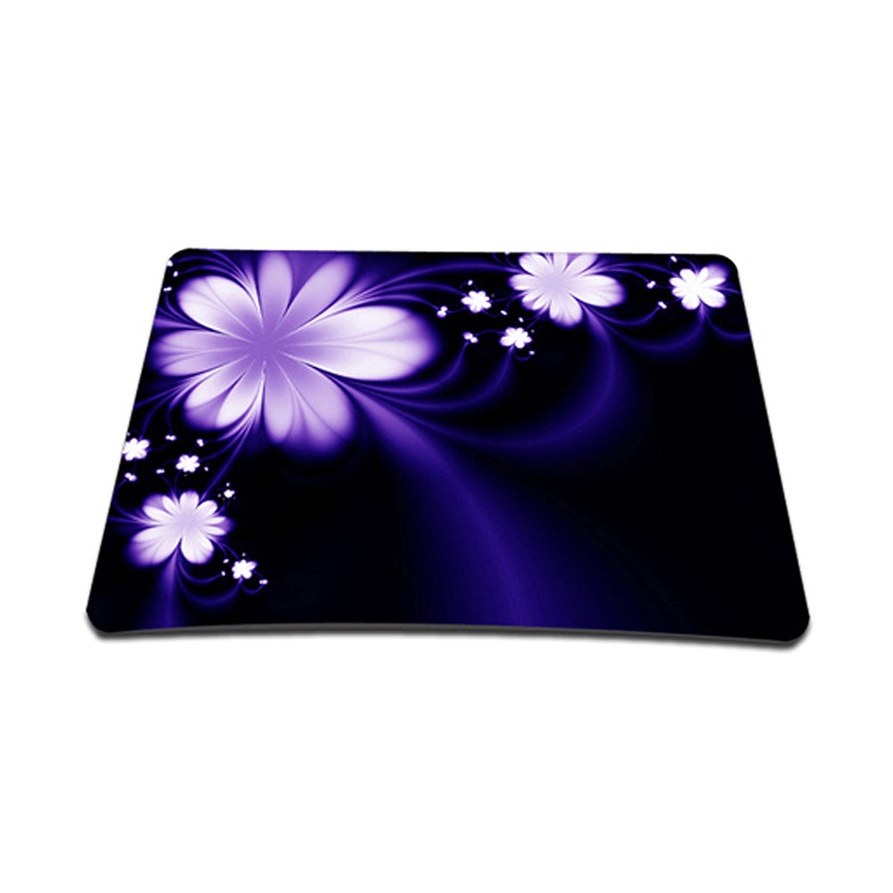 Standard 9 x 7 Inch Mouse Pad – Purple Flower Floral – Laptop Skin Shop