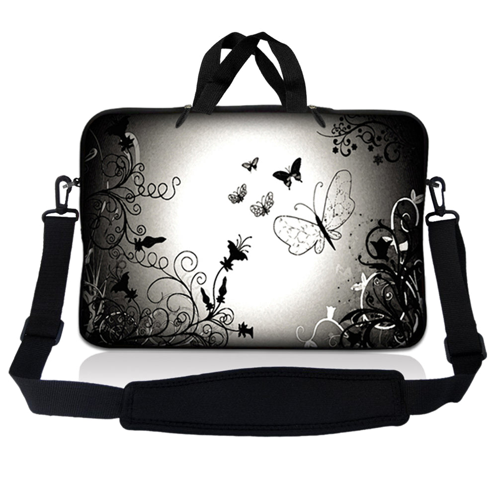 Dark Contrast Fade Butterfly Laptop Sleeve, Skin & Mouse Pad Combo Pack ...