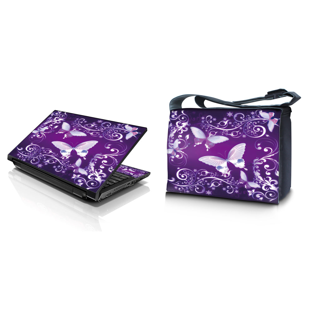 Purple Butterfly Laptop Bag & Skin Combo Pack – Laptop Skin Shop