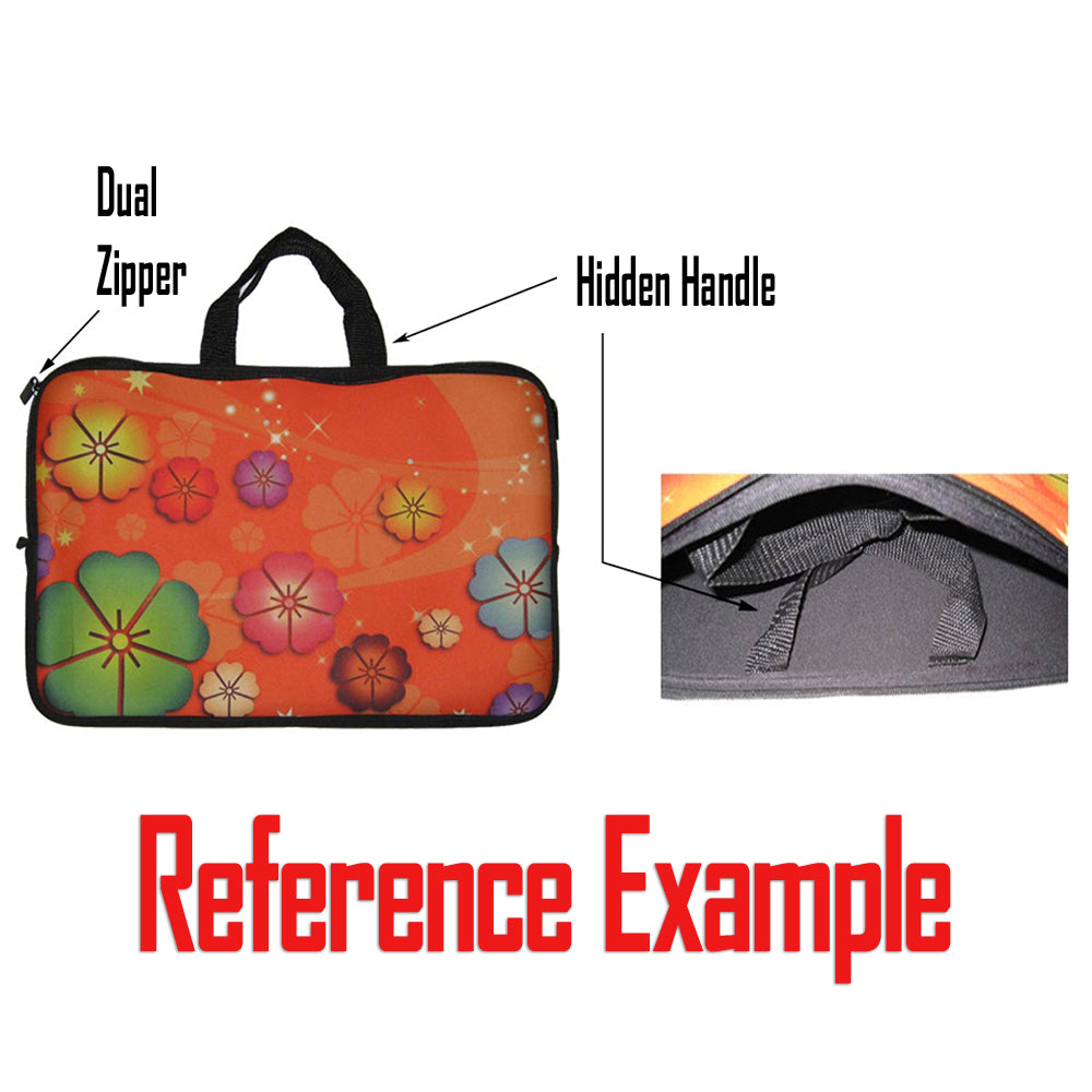 Sparkling Butterfly Tablet Case with Hidden Handle - Laptop Skin Shop
